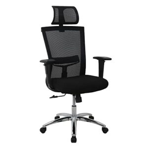 home ergonomic office chair mesh office chair with wheels，office desk chair with lumbar support armrest executive rolling swivel adjustable height mid back task chair for adults, black