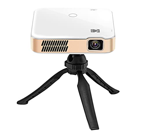 KODAK Luma 400 Portable HD Smart Projector | Wi-Fi, Bluetooth, HDMI & USB Compatible Mini Home Theater System Up to 150” | 720p Native Resolution (4K), 200 ansi Lumens | Tripod Included