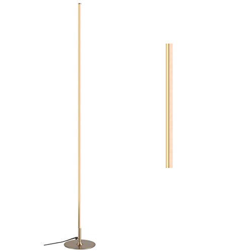 JONATHAN Y JYL7007B Iris 59.5" Integrated Dimmable LED Floor Lamp Modern Standing Lamp Contemporary for Bedrooms, Living Room, Office, Reading, Gold