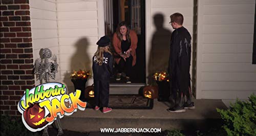 Mindscope Jabberin Jack Talking Animated Pumpkin with Built in Projector & Speaker Plug'n Play