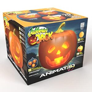 Mindscope Jabberin Jack Talking Animated Pumpkin with Built in Projector & Speaker Plug'n Play