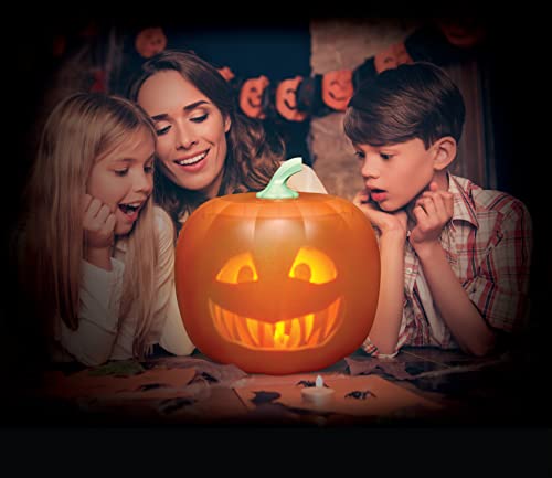 Mindscope Jabberin Jack Talking Animated Pumpkin with Built in Projector & Speaker Plug'n Play