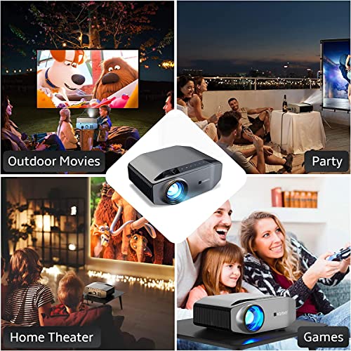 Vamvo L6200 Projector 1080P Full HD Video Projector Compatible with Fire TV Stick