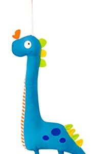 HERBESTBAY Kids Floor Lamp, Blue Dinosaur Design 50 Inch Modern Floor Lamp for Bedroom, Hand-Stitched Toy Standing Lamp for Living Room, Package Come with an E26 LED Bulb