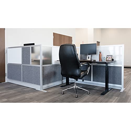 Stand Up Desk Store ReFocus Modular and Expandable Office Partition Wall System (70" W x 70" H Freestanding Divider Wall)