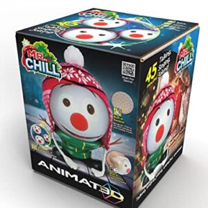 ANIMAT3D Mr. Chill Talking Animated Snowman with Built in Projector & Speaker Plug'n Play