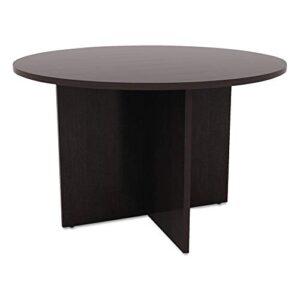 alera aleva7142es valencia round conference table w/legs, 29 1/2h x 42 dia., espresso