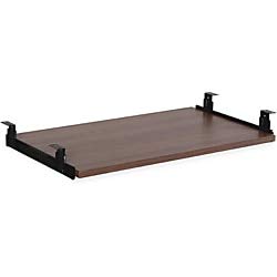 lorell essential series walnut laminate keyboard tray