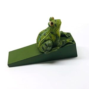 boomlatu resin vivid cute door stopper, frog door stop for home, office and garden