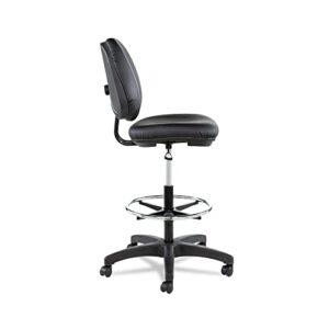 Alera ALEIN4616 Alera Interval Series Swivel Task Stool, Pvc-Free Faux Leather, Black