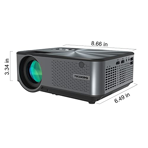 Projector with 5G WiFi and Bluetooth 9000L Native 1080P Full HD 4K Supported Portable Mini Movie Outdoor Projector for Home Theater Video Indoor Entertainment Compatible with Phone PC PS5 TV