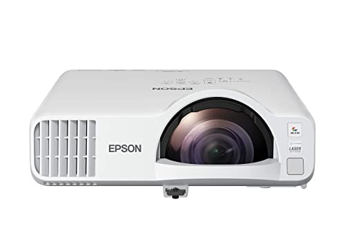 Epson PowerLite L200SX XGA 3LCD Short-Throw Laser Display with Built-in Wireless and Miracast (Renewed)