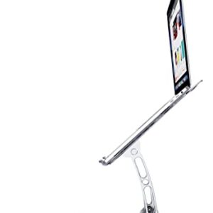 KBREE Aluminum Alloy Laptop Stand, Lifting and Foldable Desktop Riser with Cooling Function for Tablet Support, Adjustable, Multi-Angle Notebook Riser ,Compatible with All Laptop 10-15.6 Inches-Grey