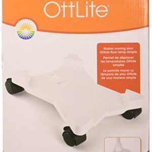 OttLite Wheel Base Accessory – Compatible only with Specific OttLite Floor Lamps, Portable Rolling Lock Wheels, for Crafting, Reading, Sewing