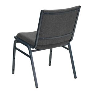 EMMA + OLIVER Heavy Duty Gray Fabric Stack Chair