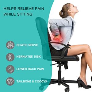 Muzsoul Non-Slip Gel Seat Cushions for Office Chairs Cushion - Honeycomb Pressure Pain Tailbone Relief Cushion, Cool Breathable Without Sweating Ergonomic Desk Chair Cushion