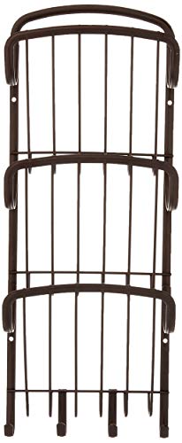 Spectrum Diversified Ashley 3-Tier Letter Holder & Key Rack Triple Wall Mount Hooks, Mail Holder for Home & Office Organization, Bronze