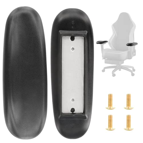 yeesport 2 PCS Office Chair Arm Replacement, Universal 4" Mounting Hole Office Chair Parts, Ergonomic PU Armrest Pads, Gaming Chair Replacement Armrest Arm Pads