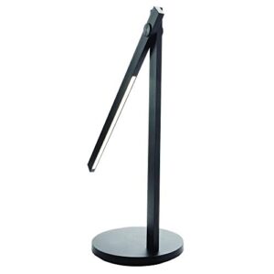 Newhouse Lighting NHDK-AD-BK Adonis Minimalist Modern LED Desk Lamp with Fast Wireless Charger for iPhone, Samsung & Qi-Enabled Phones, 3 Brightness Levels & 3 Color Modes, White, Black