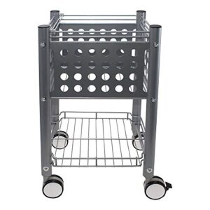 vertiflex mobile sidekick file cart, 13.75 x 15.5 x 26.25 inches, matte gray (vf52002)