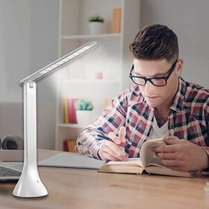 LED Desk Lamp, Desk Lamp (3 Modes, Touch Control) Table Lamp, Office Lamp for Reading, Studying, Reading, USB Rechargeable