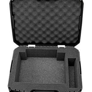 CASEMATIX Hard Shell Projector Travel Case Compatible with Epson VS250 SVGA, VS350 XGA, VS355 WXGA Projectors with HDMI Cable and Remote in Custom Foam Compartments, Case Only