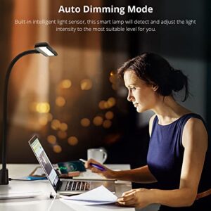 Meisoda LED Desk Lamp, 24W Architect Clamp Desk Lamp for Home Office, Desk Lamp for Computer and Reading with Auto Dimming, Timmer and Touch Control, 5 Color Temperature, 5 Dimmable Brightness Levels