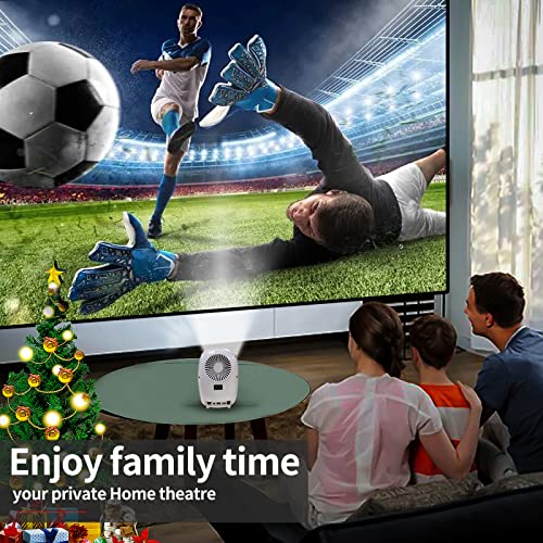 4K Projector with 5G WiFi and Bluetooth,Android TV Projector 1080P Full HD 4K Supported, Projector for Outdoor Use,500 ANSI Lumen 300" Screen,Smart Projector with Apps for iPhone/HDMI/USB