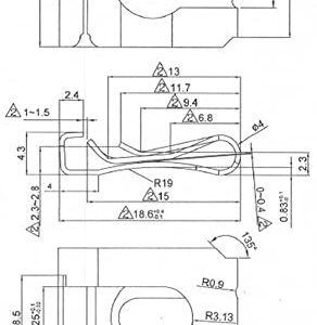 Replacement Hardware for Office Chair Gas Lift Cylinder Piston Includes 10 Sets of Retaining Clips and Washers (10-CW)