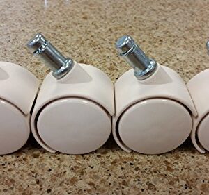 Chromcraft Casters in Almond/Sand (Set of 16)