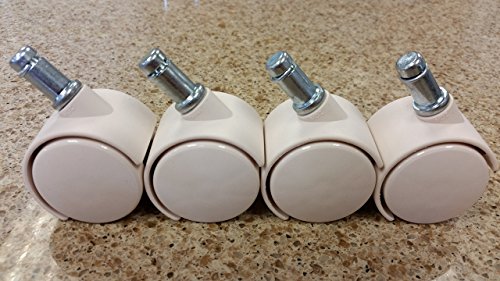 Chromcraft Casters in Almond/Sand (Set of 16)