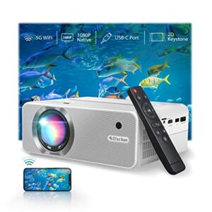 EZCast Beam H3, 2023 Upgraded Mini Projector, 10600 Lumens, Multimedia Home Theater Video Projector, Native 1080P, Compatible with HDMI, USB, Laptop, Tablet, iOS & Android Phone, Xbox, PS5, TV Stick