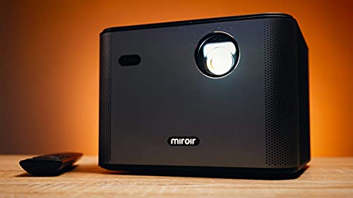 Miroir M1200S Smart TV, Native 1080p Projector,4K Input, 1000 LED Lumens