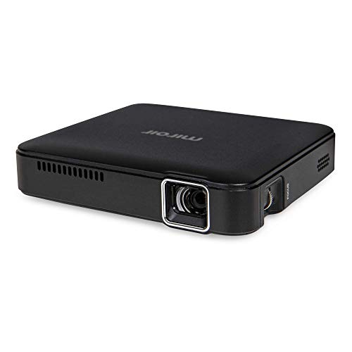 Miroir M125 LED Portable Projector | 70" Image |854 x 480p Resolution | HDMI | DLP| (RENEWED) 2 - Year Warranty