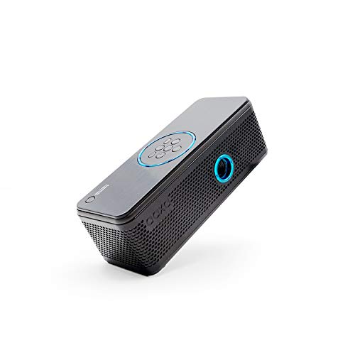 AAXA BP1 Speaker Projector – Bluetooth 5.0, Battery Power Bank, Up to 6 Hour Projection or 24 Hours Playtime, USB C Mirroring, Onboard Media Player, HDMI, DLP Portable Mini LED Projector (Renewed)