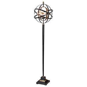 uttermost rondure metal armillary sphere floor lamp