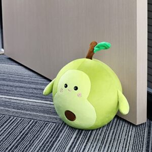 wochitv cute avocado door stopper for home bedroom, living room door, office door, window wedge, bookend, weighted fabric stuffed door stops, decorative interior doorstop