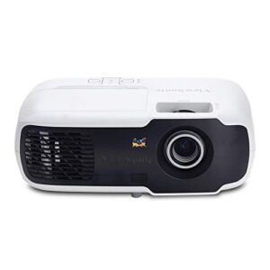 viewsonic pa502s 3500 lumens high brightness svga projector for home and office with hdmi and optical zoom,black/white