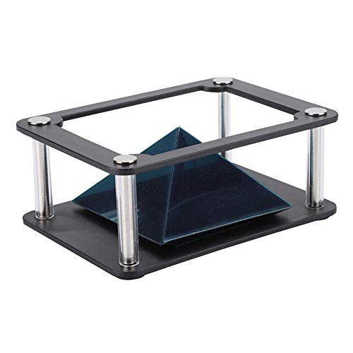 Dpofirs 3D Holographic Display Pyramid Stands Projector, 3.5-6 Inch Mobile Smartphone Hologram, for Corporate Product Display, Cartoon Interaction, Personal Entertainment(Cylindrical)