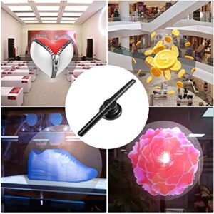 VEVOR 3D Holographic Fan 16.5Inch Hologram Fan with 224 Led Beads Holographic Projector Fan 450x224 Resolution Holographic LED Fan Display Wi-Fi Control for Business,Store,Shop,Holiday Events Display