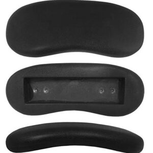 Replacement Office Chair Armrest Arm Pads Kidney Shaped - Set of 2 - S5280