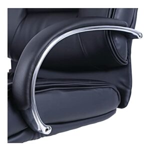 Alera ALERV44LS10C Alera Ravino Big & Tall Series High-Back Swivel/tilt Leather Chair, Black