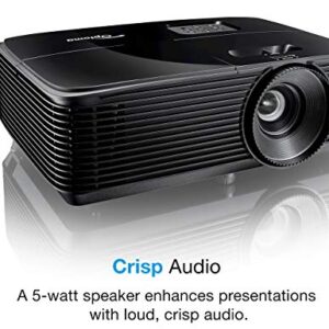 Optoma DH351 1080p Full HD Office & Education Projector for Meeting Rooms and Classrooms | Bright 3,600 Lumens for Lights-on Viewing | HDMI Connectivity | Up to 15,000-hr Lamp Life