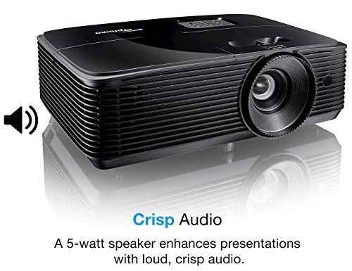 Optoma DH351 1080p Full HD Office & Education Projector for Meeting Rooms and Classrooms | Bright 3,600 Lumens for Lights-on Viewing | HDMI Connectivity | Up to 15,000-hr Lamp Life