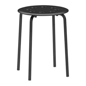 ikea marius stool, black