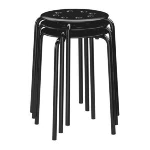 Ikea Marius Stool, Black