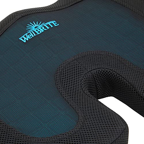 WellBrite Gel Foam Ergonomic Seat Cushion for Office Chair and Back Comfort (17 x 13.5 x 2.5 in)