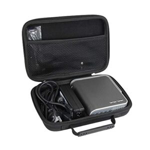 hermitshell travel case for viewsonic m1 portable projector with dual harman kardon speakers