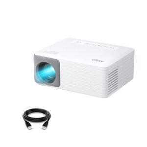 mini projector, akiyo o1 led portable projector, support hd 1080p, ±15° keystone, 25% zoom, home theater movie nights, kids gifts, compatible with phone, tv stick, speaker, hdmi, bedroom, outdoor