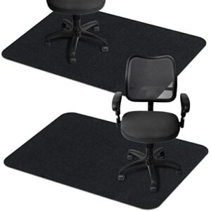 2 pack chair mat for hard floor 35″x47″ office chair mat desk chair mat for hardwood surface noiseless non slip floor mats for hardwood floor tile floor rectangular floor protector low pile desk rug